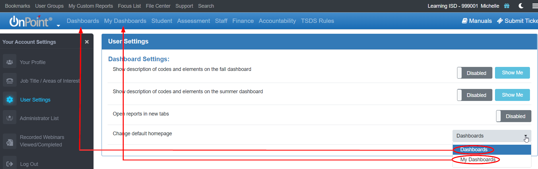 User Settings – OnDataSuite – Knowledgebase