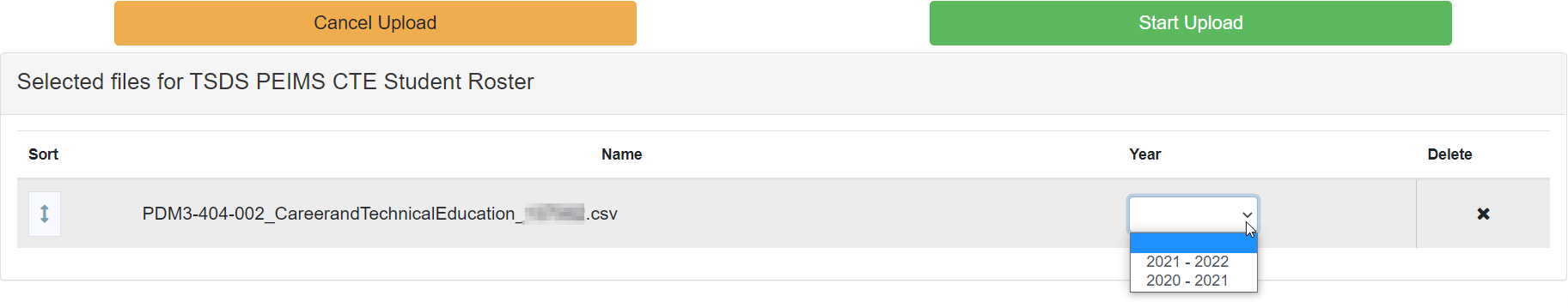 Loading TSDS – PEIMS CTE Student Roster – OnDataSuite – Knowledgebase