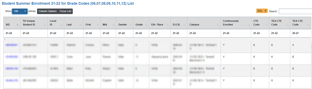 TEA CTE to ODS CTE Code Comparison – OnDataSuite – Knowledgebase
