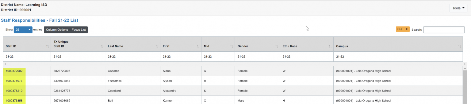 Staff Profile – OnDataSuite – Knowledgebase