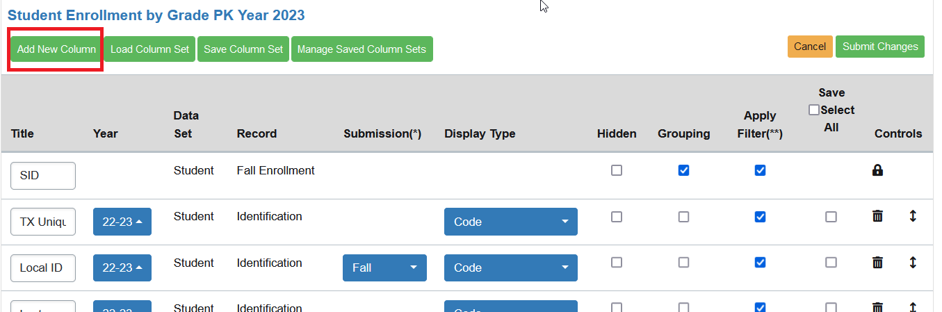 Column Options – How to add columns – OnDataSuite – Knowledgebase