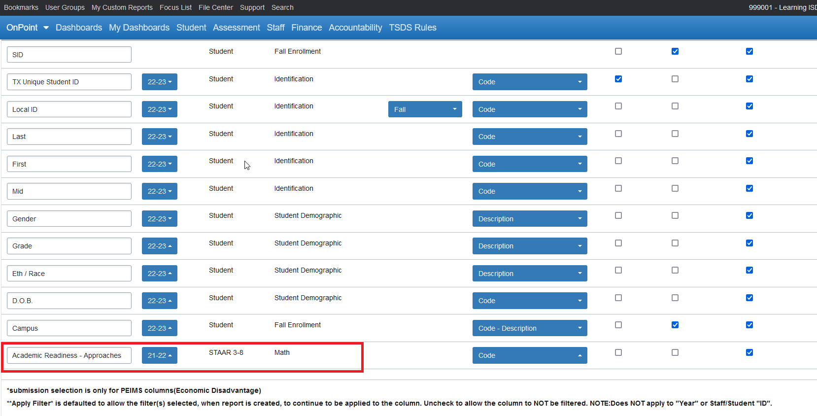 Column Options – How to add columns – OnDataSuite – Knowledgebase