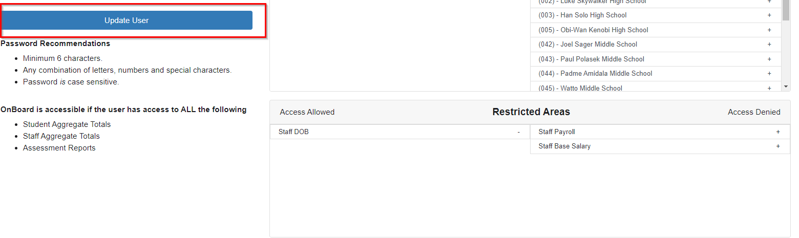 Restricted Fields – OnDataSuite – Knowledgebase