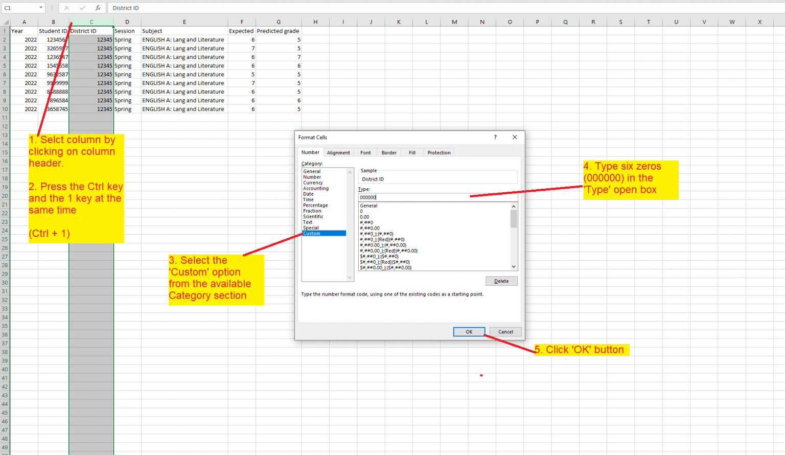 Steps On How To Save Your Excel File To A CSV Format With Leading Zeros
