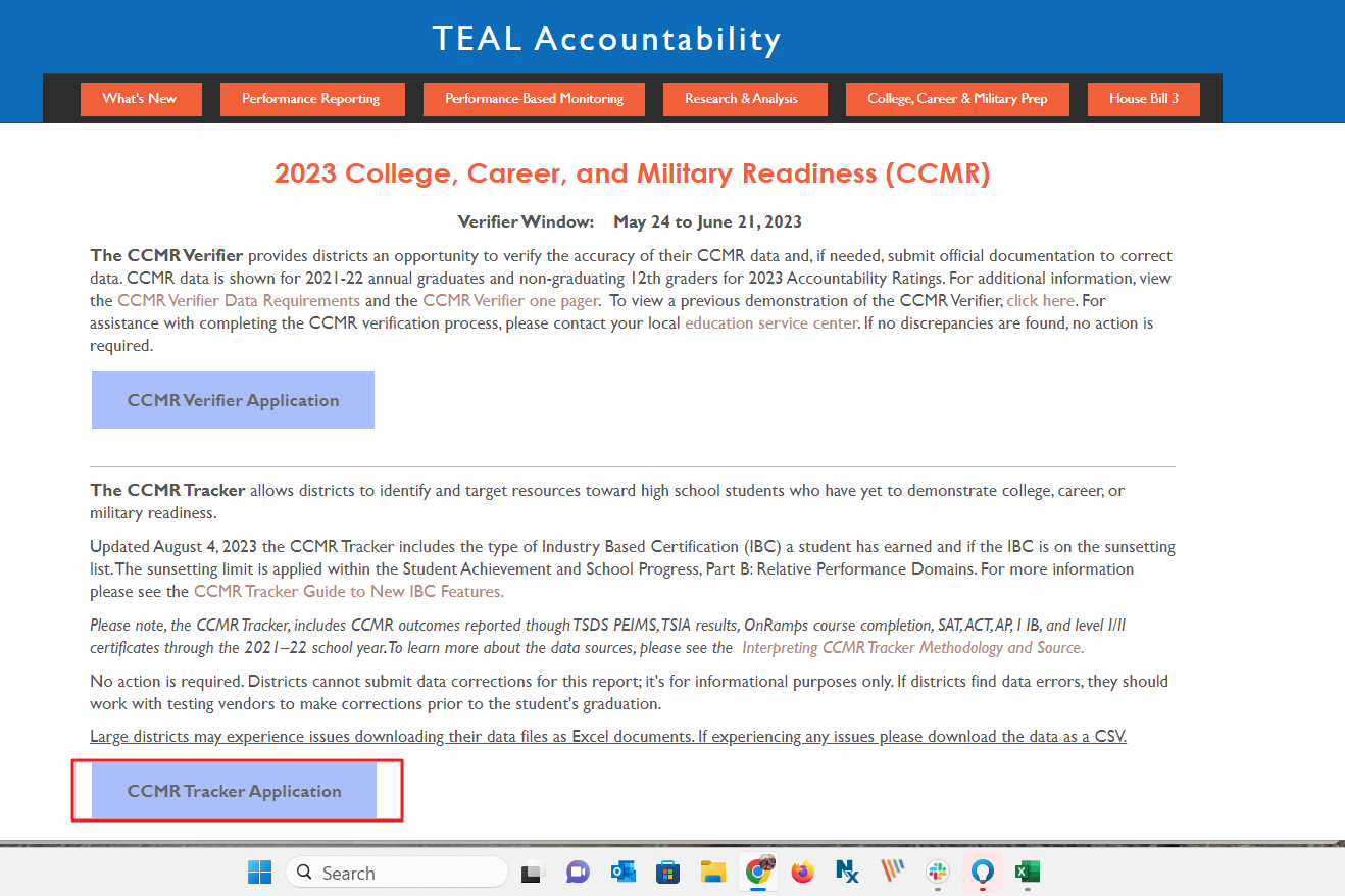 Loading TEAL – CCMR Tracker – OnDataSuite – Knowledgebase