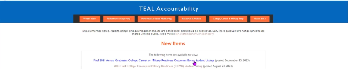 TEA CCMR Outcome Bonus Files – OnDataSuite – Knowledgebase