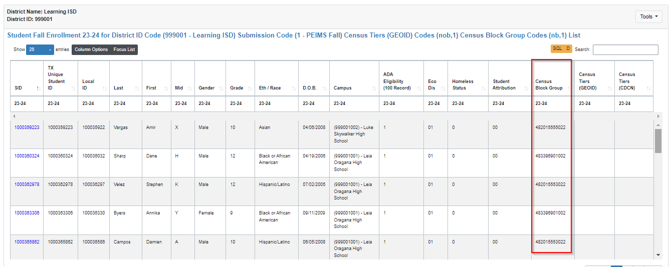 Fall PEIMS Comp Ed Funding – HB3 Compensatory Education Eco Dis/Census Tiers Reporting ...