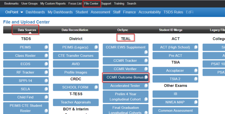 Loading TEAL – CCMR Outcome Bonus Roster File(s) – OnDataSuite ...