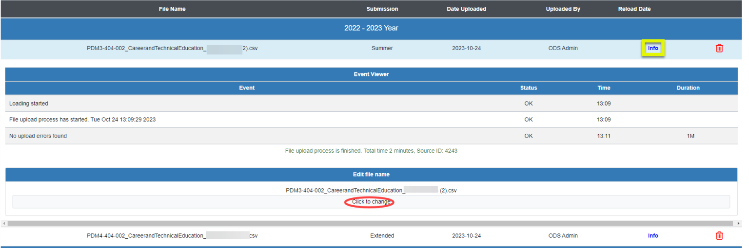 Loading TSDS XML or CSV- PEIMS CTE Student Roster – OnDataSuite – Knowledgebase