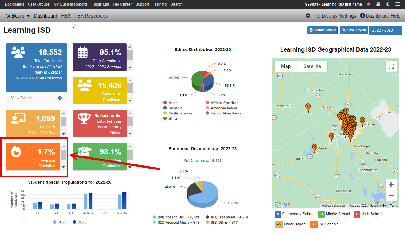Discipline Data Review – OnBoard – Discipline – OnDataSuite – Knowledgebase